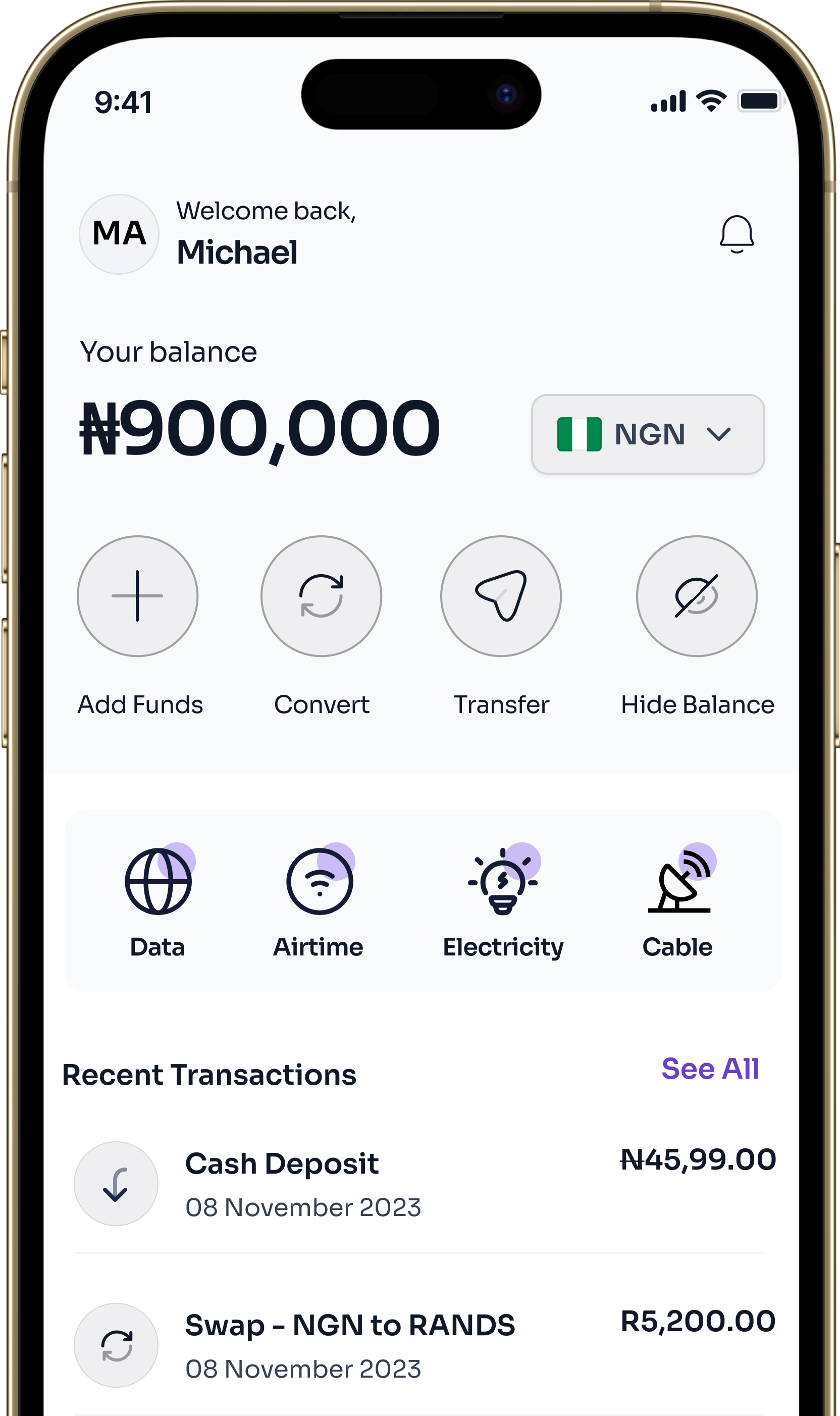Monosend: Currency Exchange, Virtual USD Cards, Utility Bills, Send Money